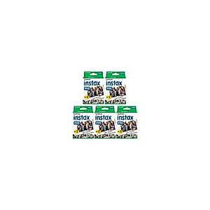 FujiFilm Instax Wide Picture Format Instant Film, 10 Exposures (Pack of 5 Twin Packs)