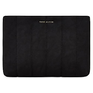 KATIE LOXTON Kayla Quilted Womens Medium Vegan Leather Clutch Purse Pouch Black