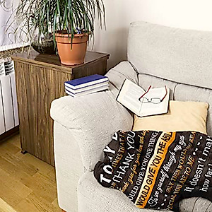 Ruvinzo Gifts for Dad, Dad Gifts from Daughter Blanket 60''x50'', Dad Birthday Gift, Cool Father Gifts, Best Dad Ever Gifts, Gifts for Dad Who Wants Nothing, Funny Father's Day Birthday Gift Ideas