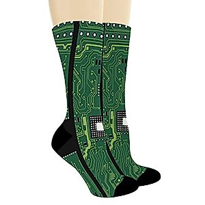 Computer Geek Gifts Computer Socks Computer Christmas Gifts Coding Socks 1-Pair Novelty Crew Socks