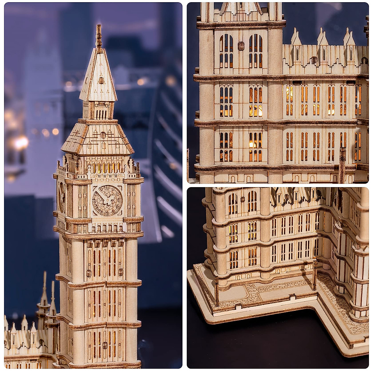 Rowood 3D Puzzles for Adults Wooden Model Kit Adult Craft Kit Gifts for Teens Age 14+ Big Ben