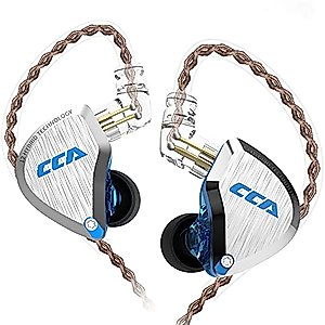 CCA C12 in Ear Monitor Headphones 5BA 1DD Hybrid HiFi IEM Earphones Noise Isolating Stereo Wired Earbuds for Musicians Audiophile Singers DJ