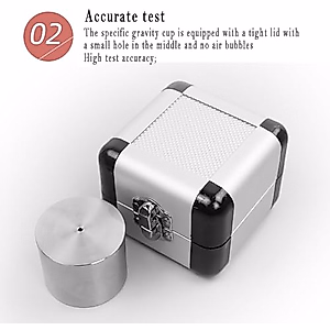 Paint Density Specific Gravity Cup, High-Precision Liquid Density Hydrometer, 37/50/100ML Optional, Used to Test The Specific Gravity of Liquids Such As Paint/Auxiliary Materials and Oils