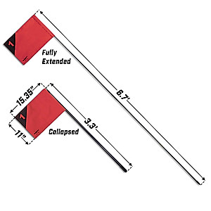 GoSports Golf Flags 3 Pack Great for Practice and Backyard Family Golf Games