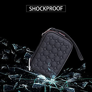 XANAD Protective Case for Samsung T7/ T7 Touch Portable SSD 1TB 2TB 500GB USB 3.2 External Solid State Drive(Outer Black Inner Blue)