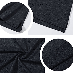 TACVASEN Womens Polo Shirts Long Sleeve Golf Shirts Sun Protection Shirt Athletic Shirts Workout Shirts Quick Dry Shirts Hiking Shirts Black