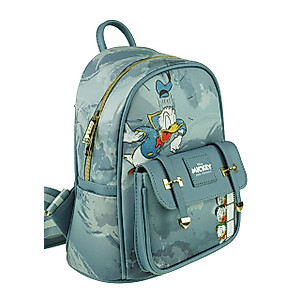 KBNL Donald Duck 11inch Vegan Leather Mini Backpack - A21830,Multicoloured,Medium