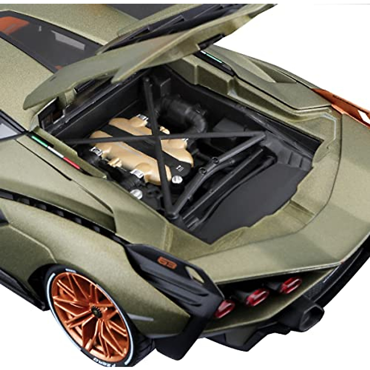 Lamborghini Bburago,Plastic ,1:18 Sián FKP37 - Green