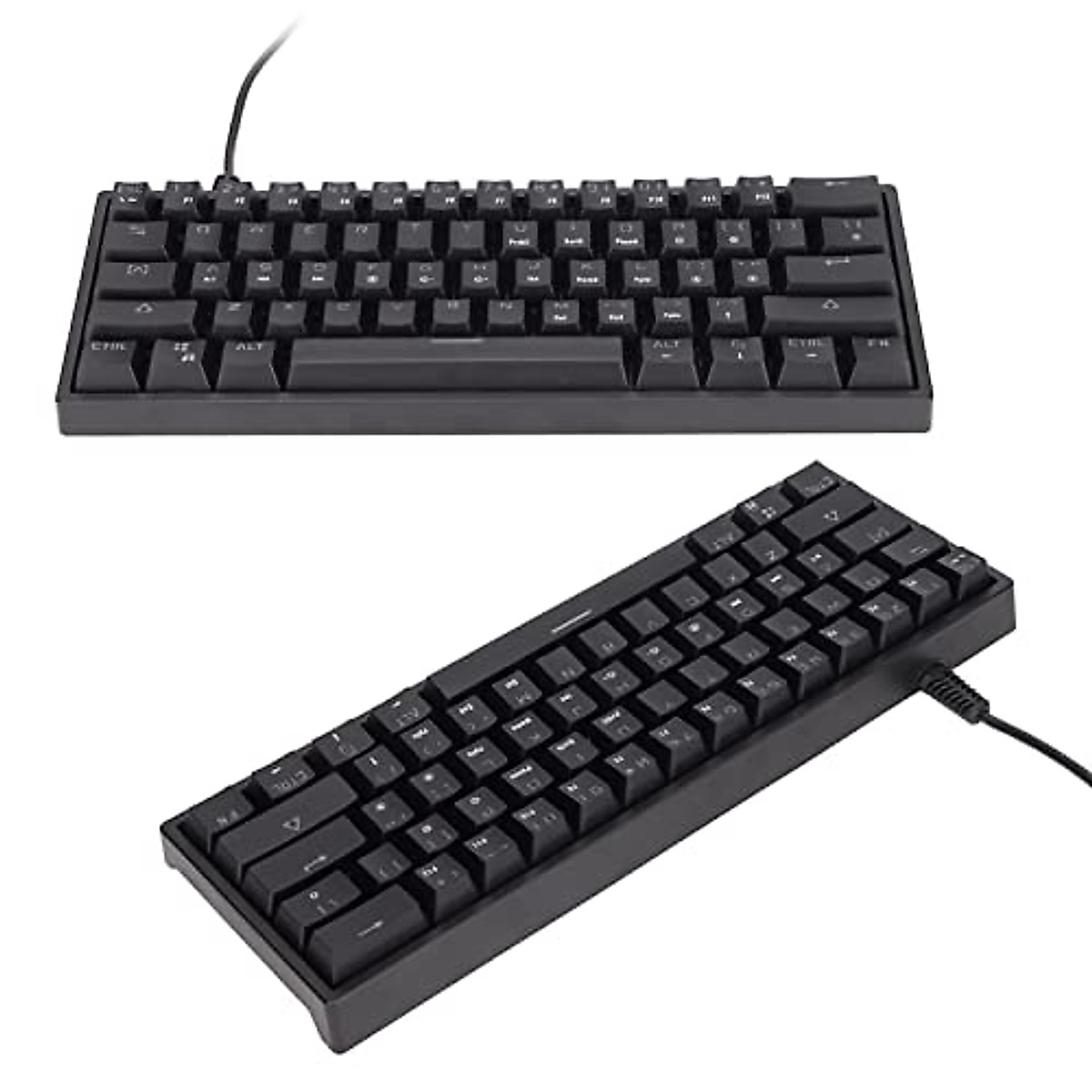 CHICIRIS 61 Keys Mechanical Keyboard, Mechanical Gaming Keyboard RGB Light Weight Blue Switch for Office for Home