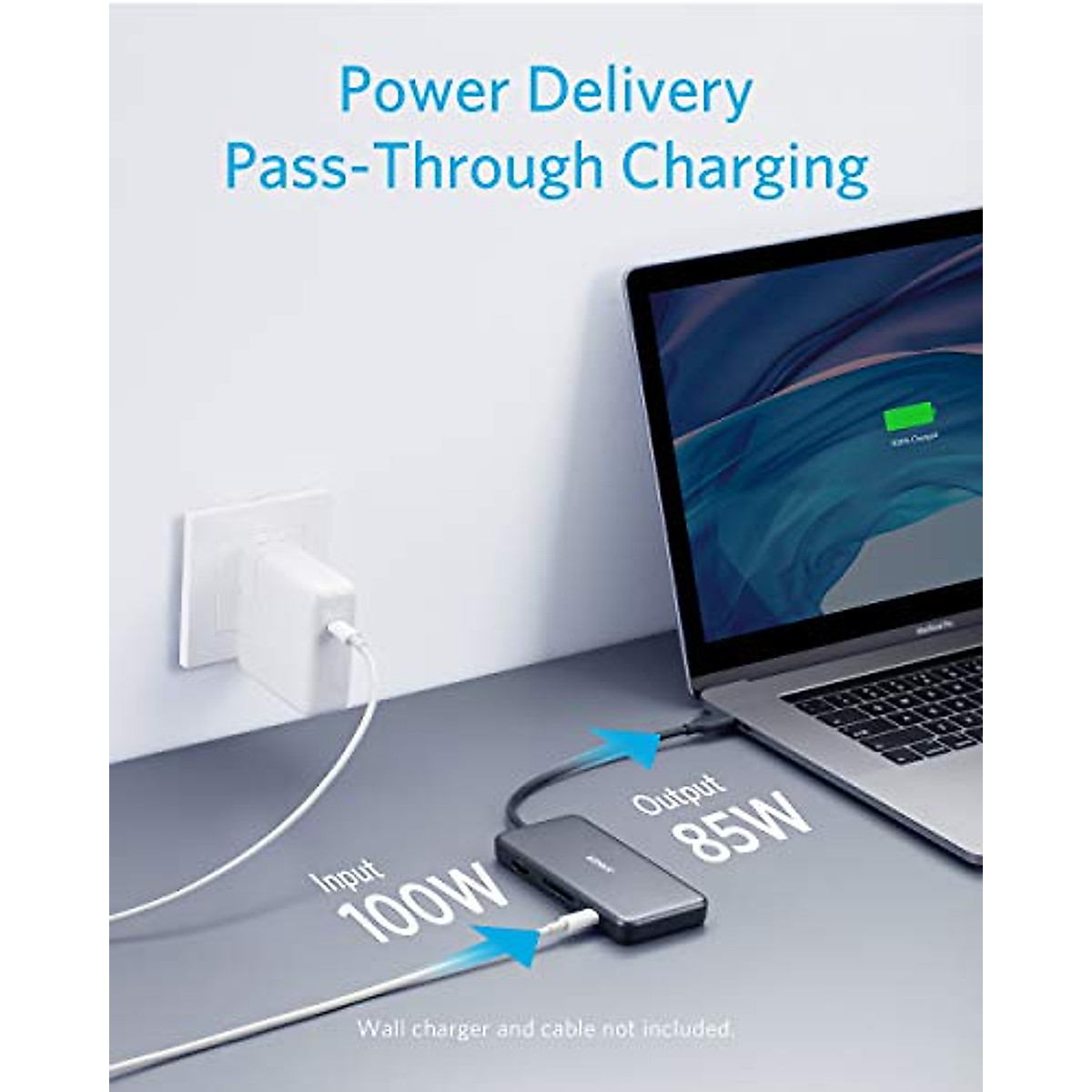 Anker USB C Hub, 341 USB-C Hub (7-in-1) with 4K HDMI, 100W Power Delivery, USB-C and 2 USB-A 5 Gbps Data Ports, microSD and SD Card Reader, for MacBook Air, MacBook Pro, XPS, and More
