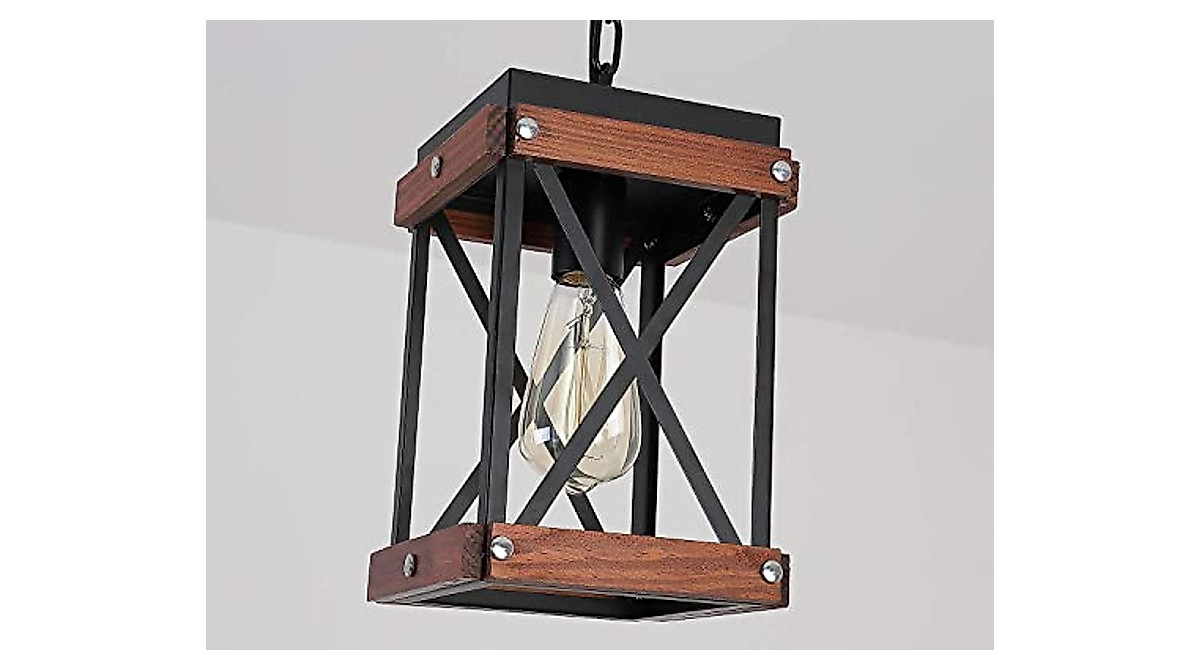 Fivess Rustic Farmhouse Pendant Light - Adjustable & Stylish