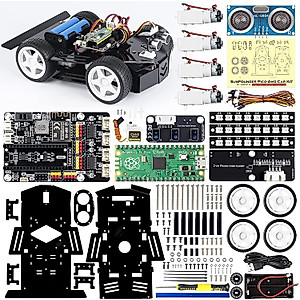 SunFounder Raspberry Pi Ultimate Starter Kit for Raspberry Pi 4B 3B+ 400 with Raspberry Pi Pico Robot Car Kit