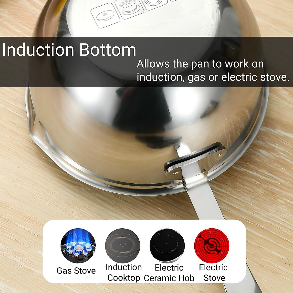 Stainless Steel Butter Warmer, Milk Warmer Pot with Pour Spouts Mini Chocolate Melting Pot for Coffee Tea Soup Warming