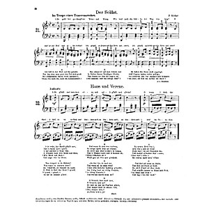 100 Volkslieder. Friedrich Silcher. Pianoforte (Piano Score) Nr 805 (B. Wolfe) [ Student Loose Leaf Facsimile Edition in German]