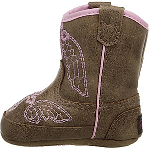M&F Western Kids Baby Girl's Baby Bucker Gracie (Infant/Toddler) Brown/Pink 3 Infant M