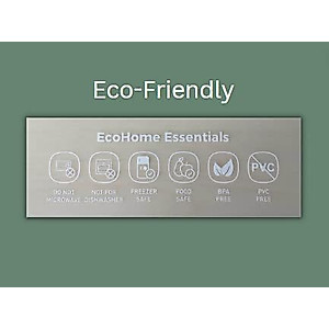 EcoHome Essentials Reusable Food Storage Flat Bags - 10 Pack, BPA Free, Leakproof, Freezer Safe, FDA Food Grade, 2 Gallon+4 Sandwich+4 snack