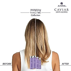 Alterna Caviar Anti-Aging: Mutiplying Volume Consumer Kit with Shampoo 1.35 Fl. Oz. + Conditioner 1.35 Fl. Oz. + Styling Mist 0.85 Fl. Oz. (Personal Size + Travel Size)(Pack of 1)