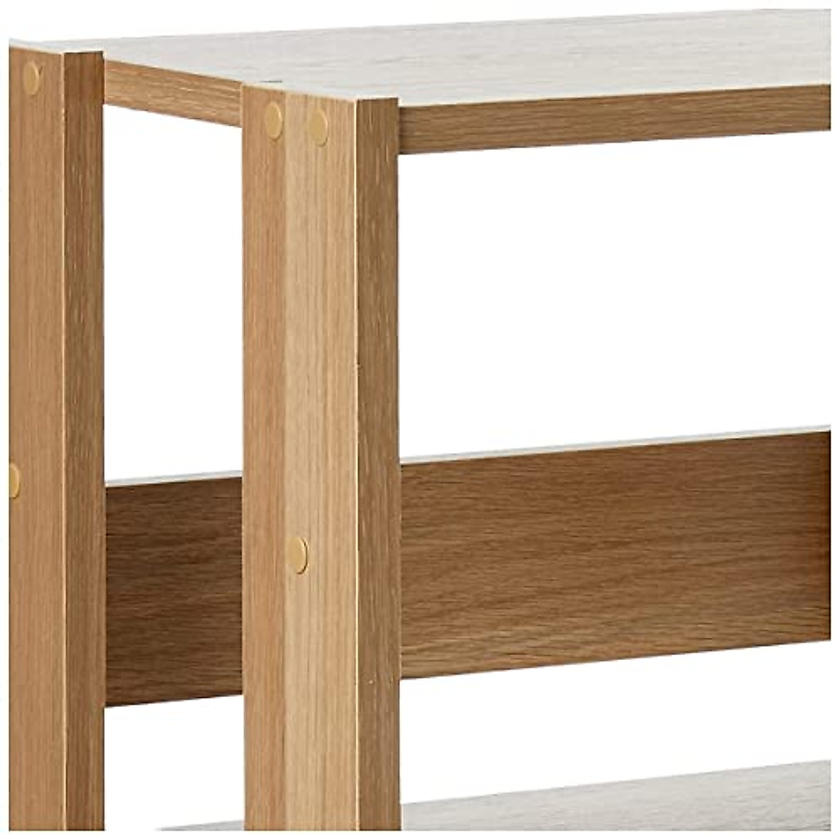 IRIS OHYAMA USA 3 Tier Open Bookshelf Bookcase for Small Spaces, Farmhouse Bedroom, Office, Living Room, Indoor Shelf for Home Décor, Books, Plants and More, 16 inch, MED, Natural