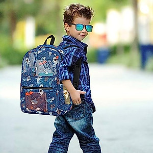 CAMTOP Mesh Backpack Kids Boys Girls Bookbag See Through Preschool Backpacks Casual Daypack for School Beach Travel Swim(Age 3-8 Years,Shark)