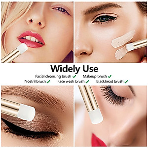 20pcs Crystal Lash Shampoo Brushes, Premium Glitter Eyelash Extensions Nose Pore Deep Cleaning Brush, Peel off Blackhead Removing Brush, Facial Cleansing Brushes, Cosmetic Lash Cleanser Brush