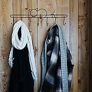 HOMSFOU 1pc Hangers Cat Simple Kitchen Home Purse Hook- Mounted Rail Practical Mount Hook Clothes Hooks Hats Back Wall Hanging Lovely Door Organizer Storage with Rustproof Art