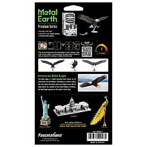 Metal Earth Premium Series American Bald Eagle 3D Metal Model Kit Fascinations