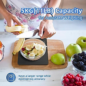 Food Scale with Nutritional Calculator Up to 999 Food & Digital Calorie Food Scale Weight Grams and Oz Smart Calorie Counter Scale for Kitchen, Diet & Weight Loss