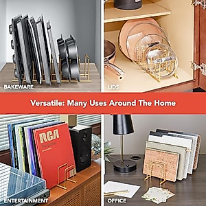 Spectrum Dish Drying Rack for Kitchen Counter, Euro Kitchen Organizer (Industrial Gray) - Space-Saving Dish Rack Holder - Dish Drainer for Pots & Pans, Plates, Cutting Boards, Serving Trays & Lids