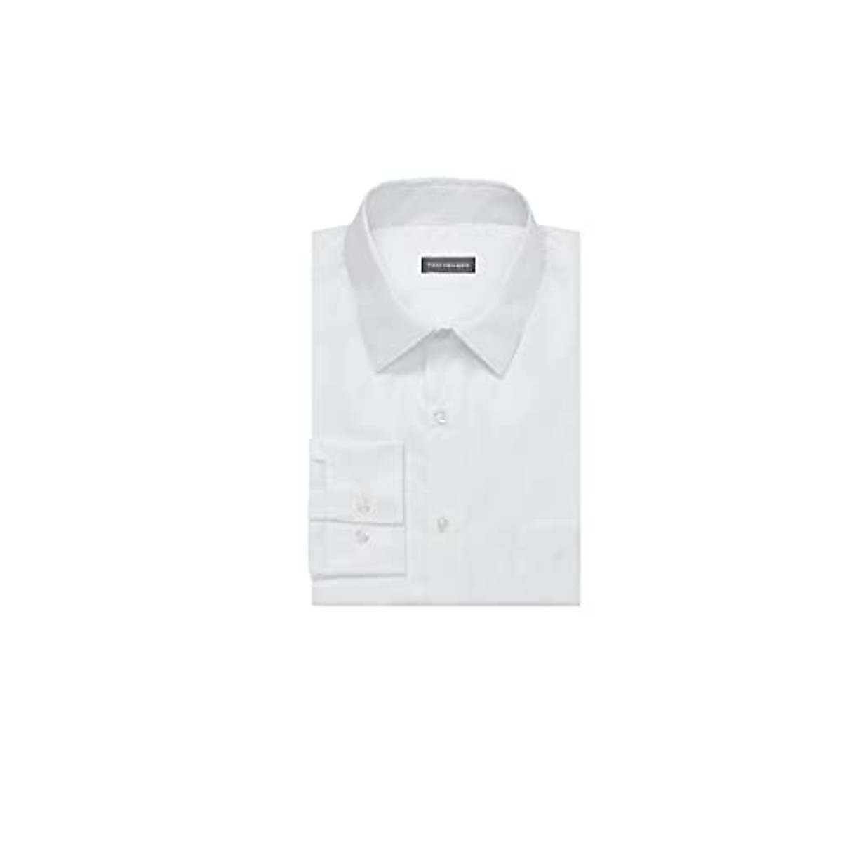Van Heusen Men's Dress Shirt Regular Fit Poplin Solid, White, 16.5" Neck 32"-33" Sleeve
