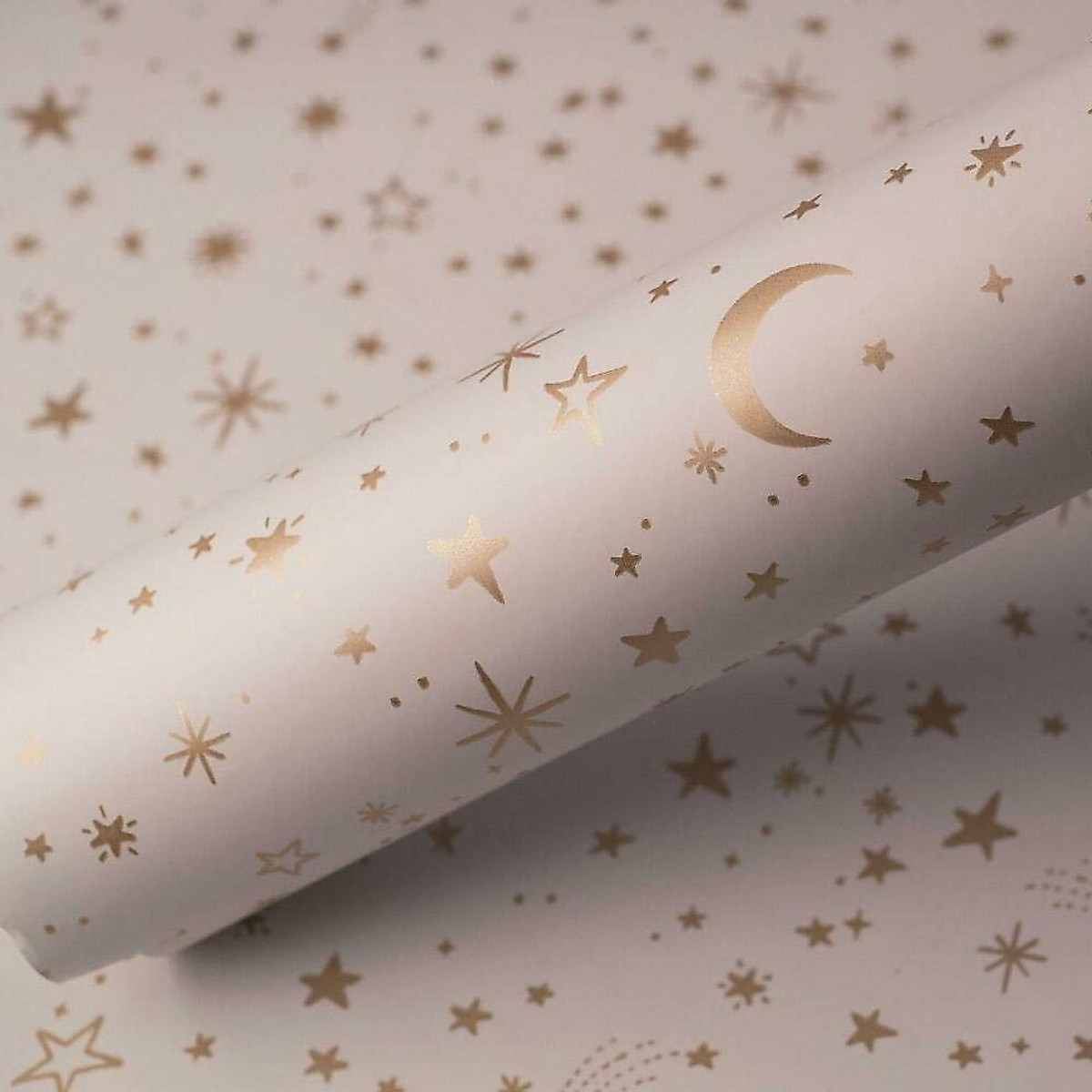 RoomMates RMK10850WP Metallic Gold Twinkle Little Star Peel and Stick Wallpaper 20.5" x 16.5 feet
