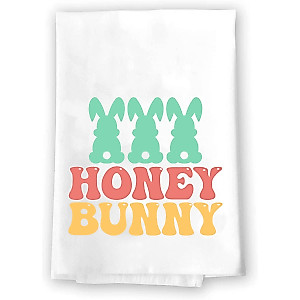 Decorative Kitchen and Bath Hand Towel | Religious Christian Easter Flowers Orange Pink Green | Spring Summer Garden Themed | Home Decor Decorations | House Gift Present