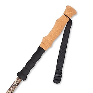 Cascade Mountain Tech Trekking Poles - 2 Piece Carbon Fiber Monopod Walking or Hiking Sticks with Accessories Mount & Adjustable Quick Locks (Set of 2), Mossy Oak Elements Contour Pattern