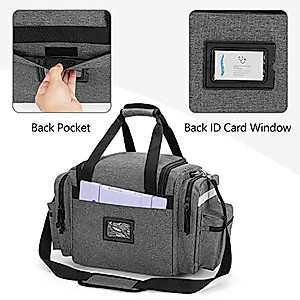 Damero Professional Medical Bag Empty, First Responder Trauma Bag with Detachable Dividers for Home Health Care, EMT, EMS, Gray(BAG ONLY)