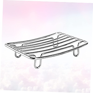 Zerodeko Sponge Tray 1pc Stainless Steel Tray Sink Tray soap Dispenser Tray Sink soap Holder Drain Soap Rack Bathroom Shelf Stainless Steel Soap Rack Soap Dish Holder Drain pan Storage