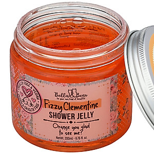 Bella & Bear Fizzy Clementine Shower Jelly, Vegan, Cruelty Free, Teen Girl Gifts 6.7oz