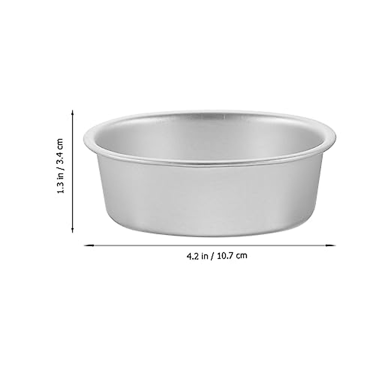 Kichvoe Bread Loaf Pan Oval Shape Cake Pan 4pcs Non-stick Aluminum Alloy Cheese Cake Mold Breads Loaf Pans Loaf Baking Tray Bakeware Kitchen Cooking Baking Tool Cake Stencils