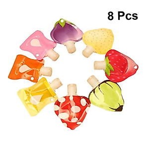 8pcs Emulsion Bottle Refillable Bottles Subpackaging Bottle Silicone Bottles Travel Empty Bottle Cartoon Bottle