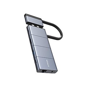 Anker USB C Hub for MacBook, PowerExpand 9-in-2 USB C Hub with 85W Power Delivery, 4K@30Hz HDMI, USB C Multi-Function Port, 2 USB-A 3.0 Ports, 1 Gbps Ethernet, 3.5 mm Audio, SD and microSD Card Reader
