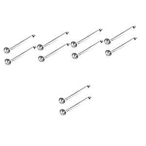 ULTECHNOVO 10 Pcs Pulp Strainer Spoon Pickle Jar Spoon Cooking Skimmers Olive Spoon Strainer Hot Pot Strainer Scoop Olive Slotted Spoon Cherry Serving Spoon Household Picker Stainless Steel