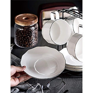 Yontree 6 Hooks Mugs Tree Cup Rack Dishes Organizer Style B