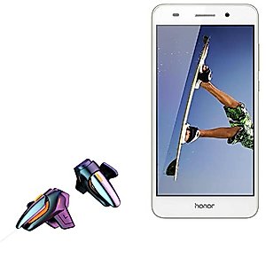 BoxWave Gaming Gear Compatible with Honor Holly 3 (Gaming Gear by BoxWave) - Touchscreen QuickTrigger, Trigger Buttons Quick Gaming Mobile FPS for Honor Holly 3 - Jet Black