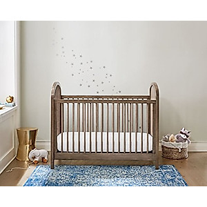 Contours Elston 3-in-1 Convertible Standard Baby Crib, Converts from Baby Crib to Toddler Bed and Daybed, Fits Standard Full-Size Crib Mattress, Easy to Assemble - Antique Gray-Brown