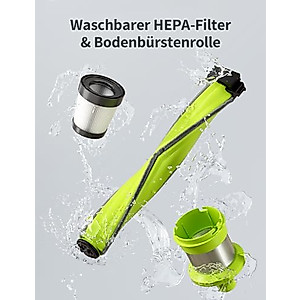 kalado Cordless Vacuum Cleaner, 26Kpa Powerful Stick Vacuum Cleaner, Portable Vacuum Cleaner with LED Display, Rechargeable Vacuum, Self-Standing, Brushless Motor, 6-in-1 Multifunctional Cleaner