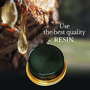 MABSA ROSIN Premium Grade Instrument Rosins for Violin, Viola, and Cello Bows - Excellent Grip - Natural Rosin for Musicians - Dark Green, Full Cake