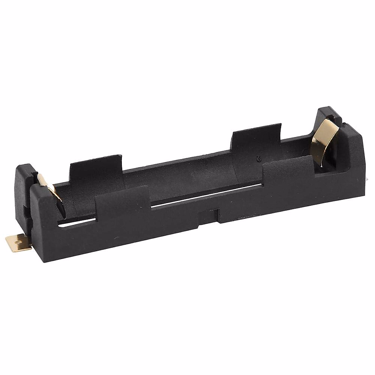 Rechargeable Battery Charger, 2Pcs Black Rechargeable Single Battery Charger Case Battery Holder Box Battery Storage Container for SMD DIY Charging Power Supply