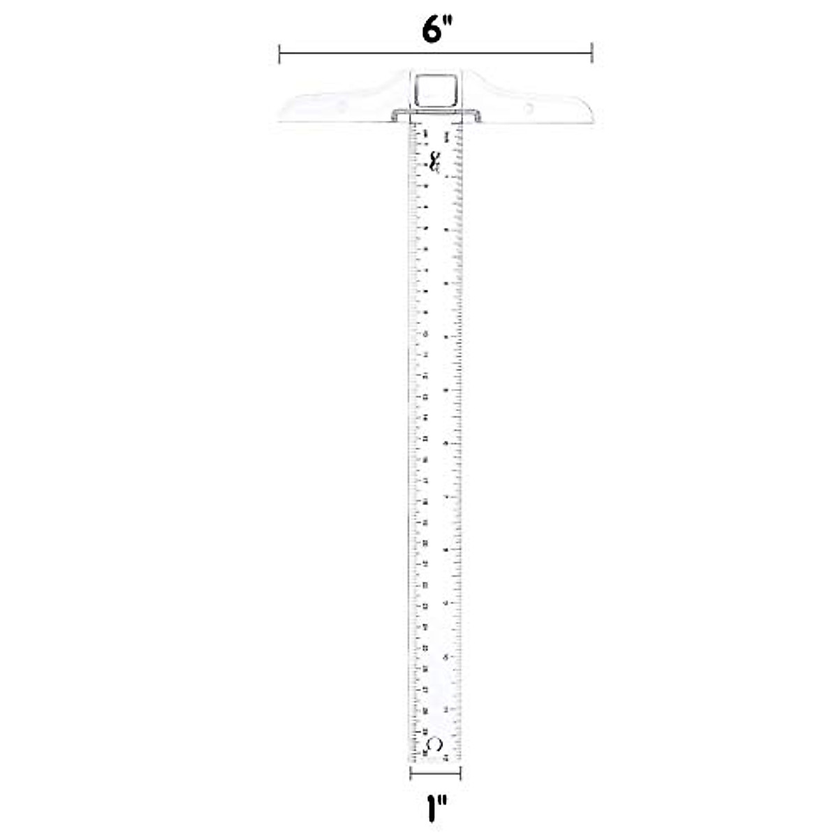 Mr. Pen- 12 Inches Plastic 3 Pack, T Square Ruler, Transparent, Drafting T Square, T Ruler for Crafting, Clear