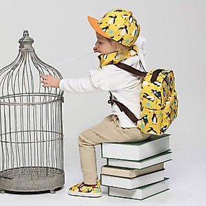 Kinderspel Insulated Lunch Bag for Toddlers, Compact Size Backpack with Chest Harness & Removable Safety Leash, Non-Slip EZ Wear, Water-Resistant, Toddler Travel Bag, Melina Alvin