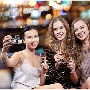 CEXHG Magnetic Case with LED Selfie Light for iPhone 13 Pro Max Case Rechargeable Portable Phone Ring Light for Selfie, Makeup, Tiktok, Live Stream Clear