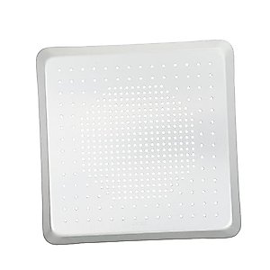 UPKOCH 1pc Pizza Pan Stainless Steel Griddle Nonstick Bakeware Pans Pizza Baking Sheet Rectangle Tray Bread Oven Round Baking Pan Dishwasher Safe Pizza Pan Kitchen Bakeware Baking Tray Ie