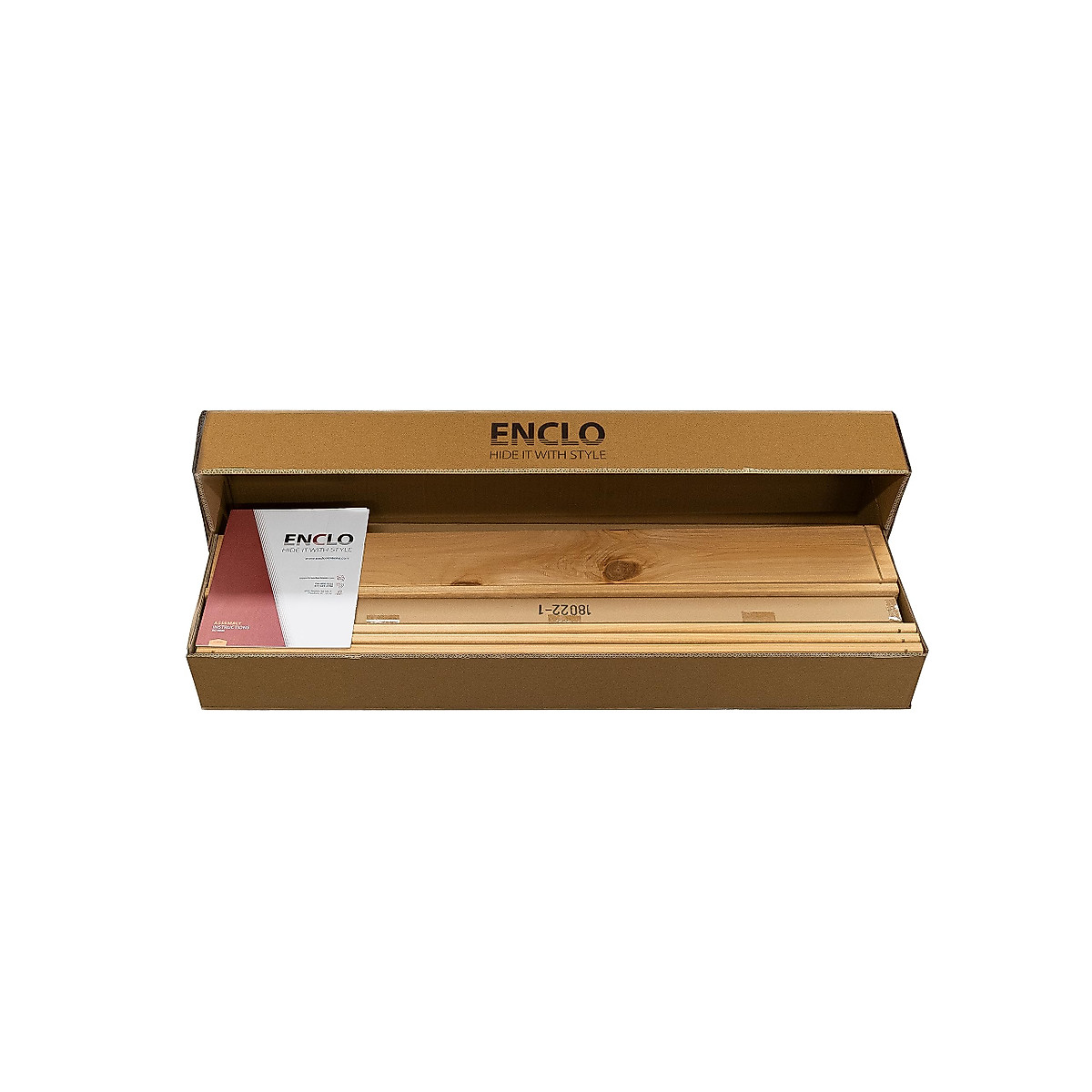 Enclo Privacy Screens EC18022 5ft H x 3.2ft W Concord Wood Outdoor Privacy Fence Screen, Perfect to Hide Trash Cans (1-Panel)